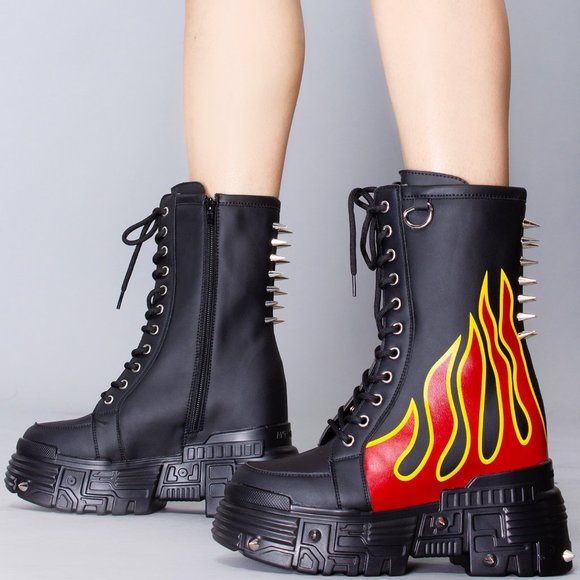 Anthony Wang | Shoes | Anthony Wang X Wtf Mtf Hot Shot Platform Boots ...